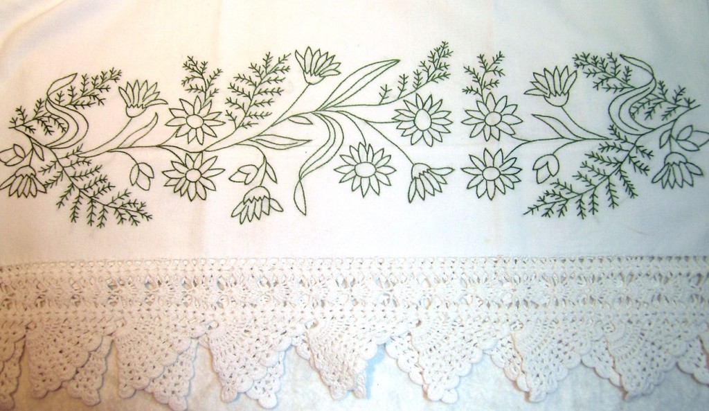 Embroidered Pillowcases – Q is For Quilter