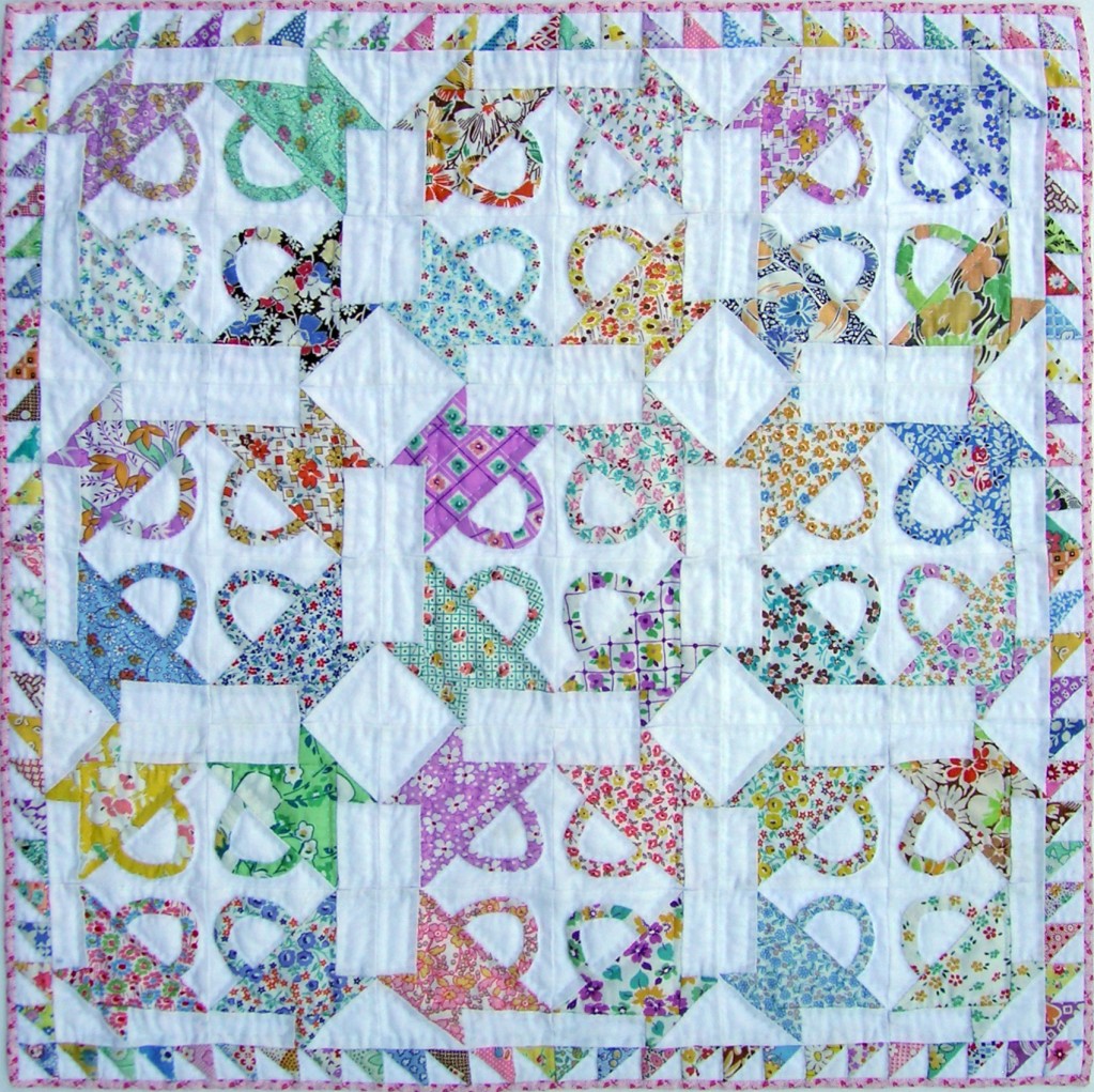 Postage Stamp Basket Doll Quilt – Q is For Quilter