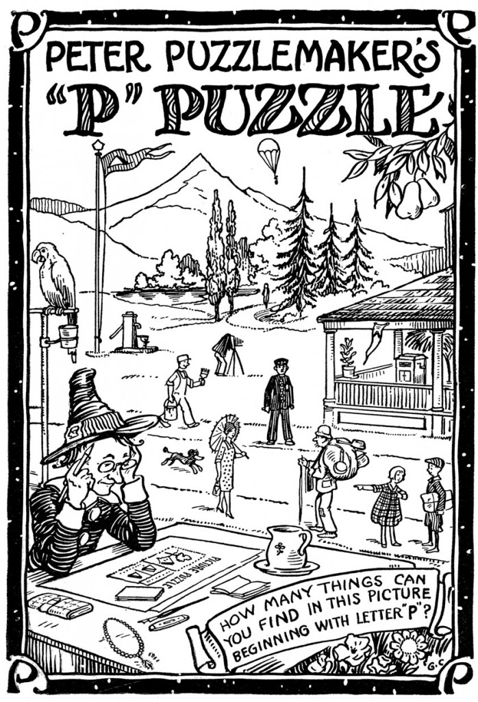 Peter Puzzlemaker Puzzles – O & P – Q is For Quilter