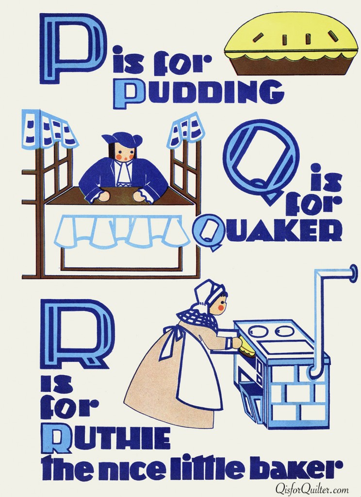 ABC Painting Reading Book, 1934 – Q is For Quilter