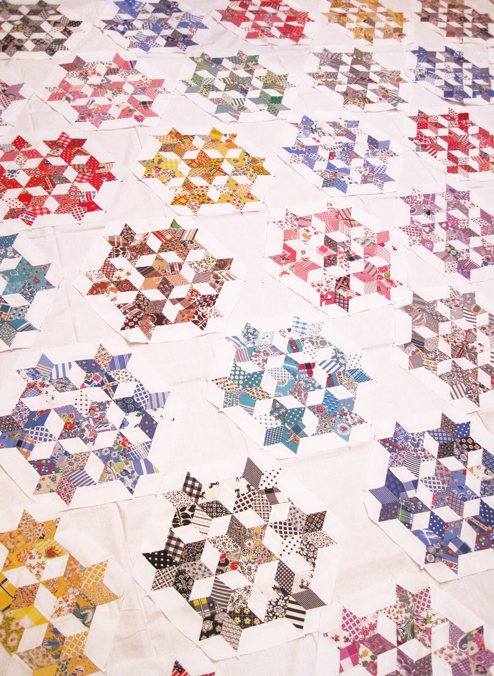Seven Sisters Quilt — Finished Blocks – Q is For Quilter