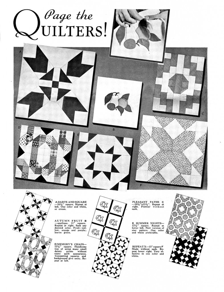 Farm Journal Quilt Pattern Catalog, 1937 – Q is For Quilter
