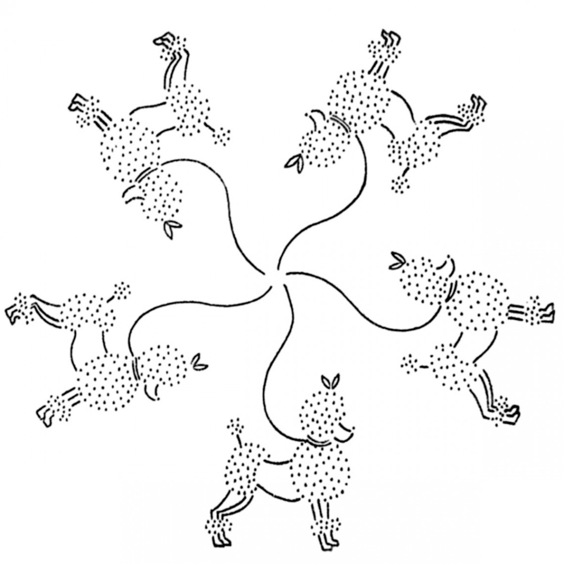 Vintage Embroidery Transfer French Poodles Q Is For Quilter vintage-embroidery-transfer-french-poodles-q-is-for-quilter