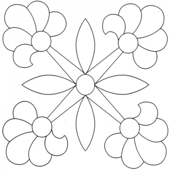 Free Pattern Friday — Four Rose Appliqué Blocks – Q is For Quilter