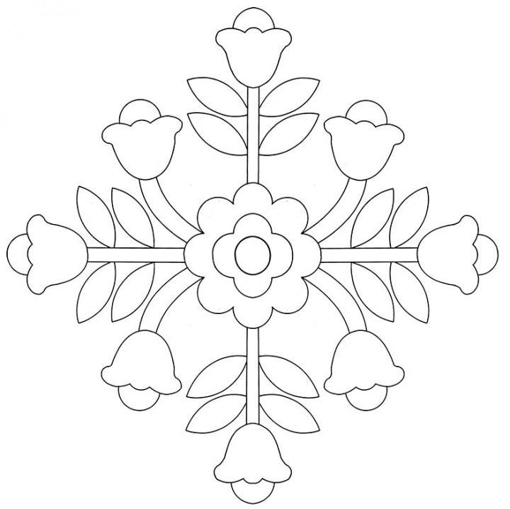 Free Pattern Friday — Four Rose Appliqué Blocks – Q is For Quilter