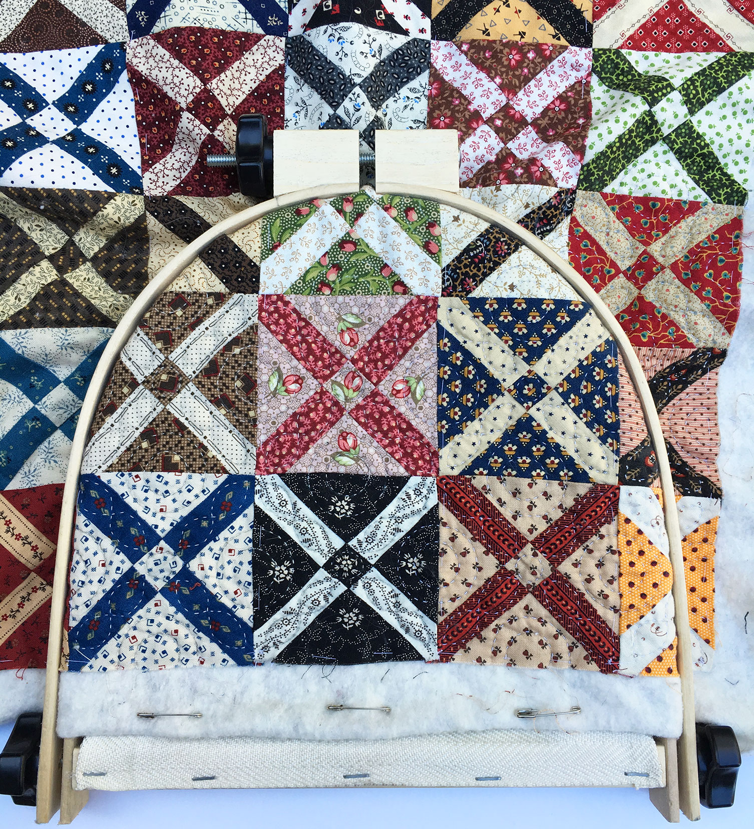 WIP Wednesday — Old Italian Block Doll Quilt – Q is For Quilter