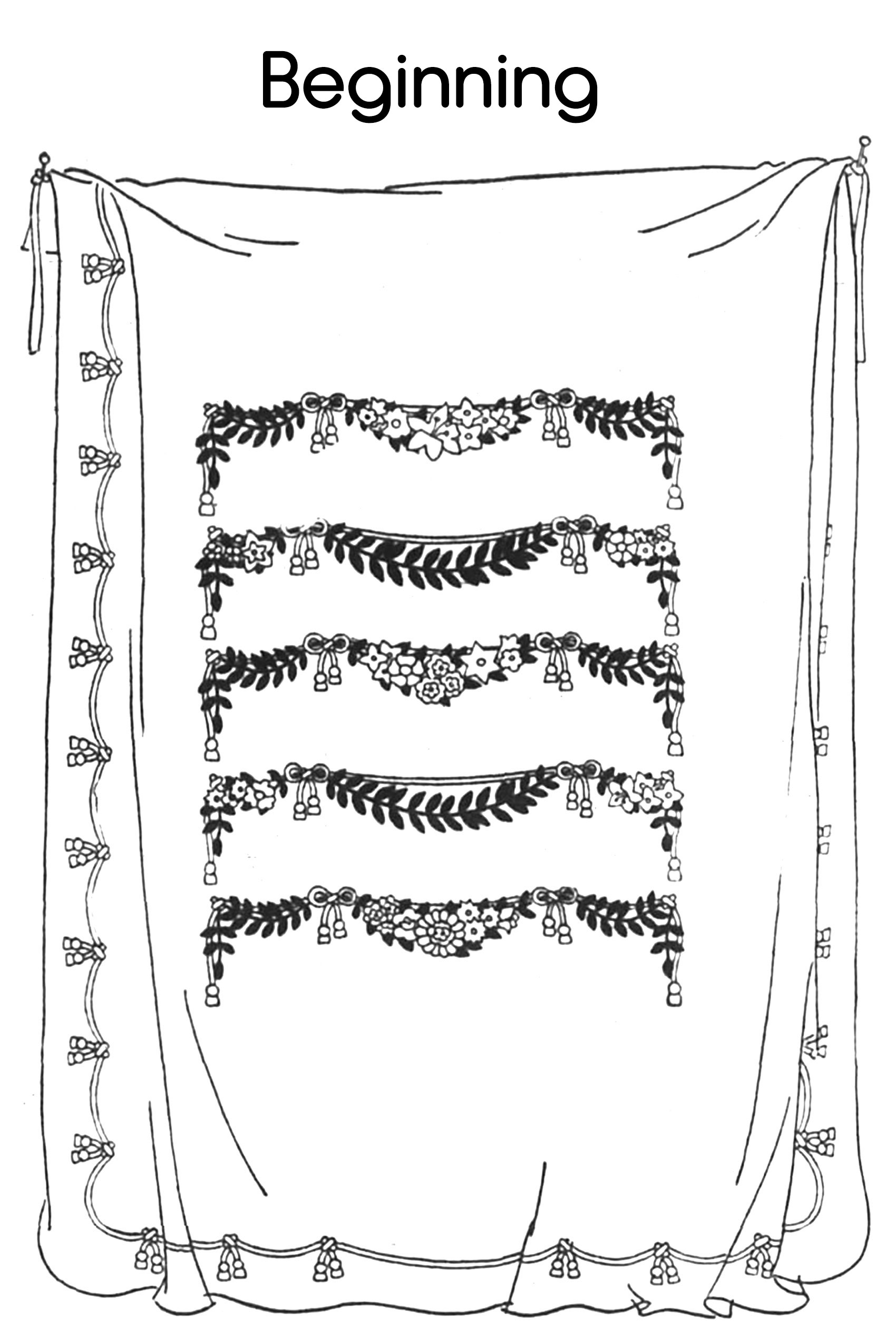 Nancy Page Summer Garlands Quilt, 1936, Pattern #17 – Q is for Quilter