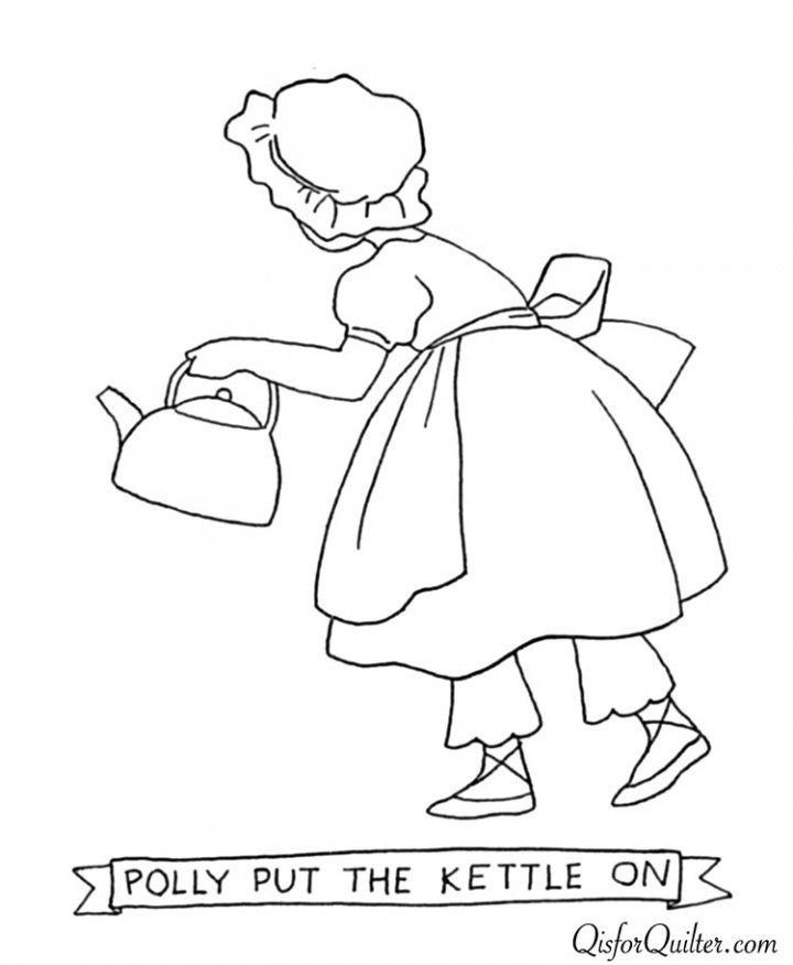 Vintage Embroidery Patterns — Nursery Rhymes – Q is For Quilter