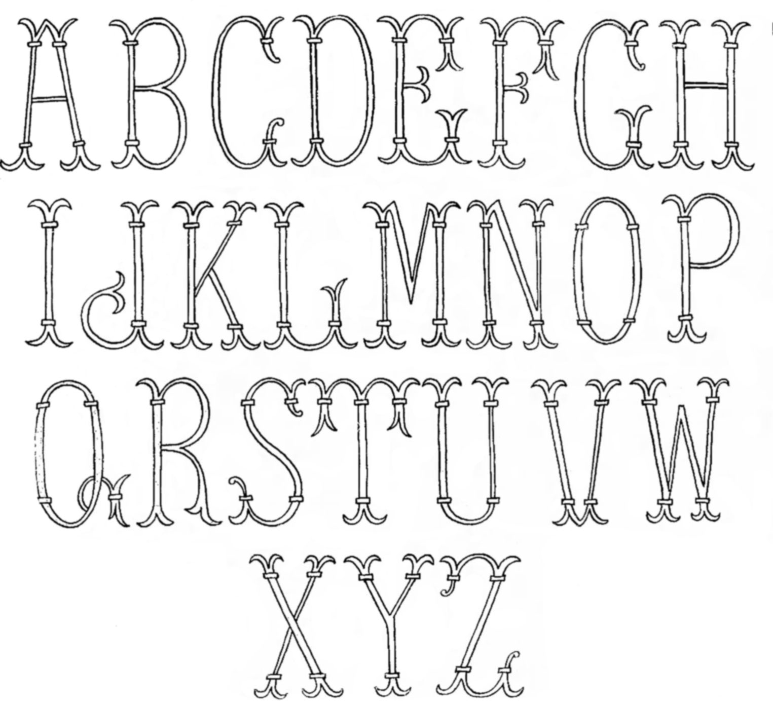 Vintage Embroidery Transfers — Initials – Q is For Quilter